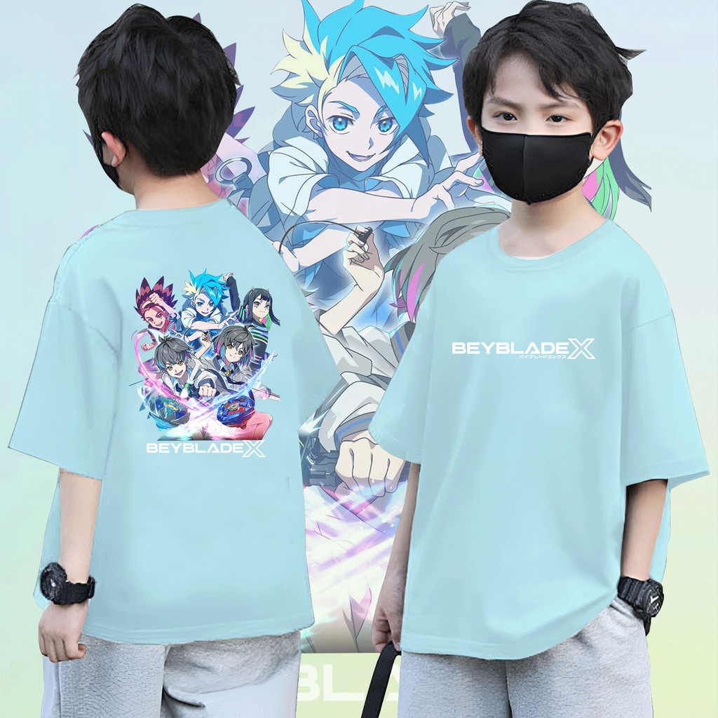 【KIDS】 Beyblade X เสื้อยืดเด็ก jaxon cross - beyblade Beyblade X เสื้อ ...