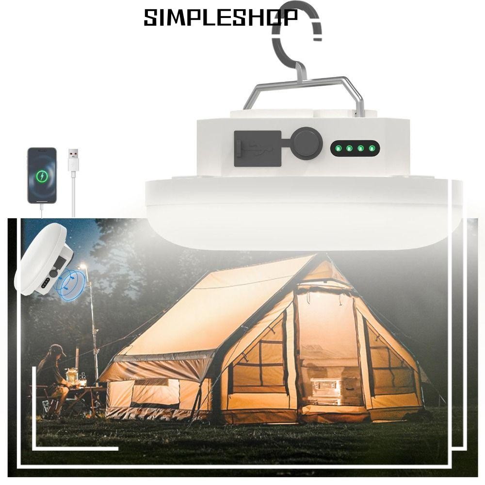 SIMPLESHOP โคมไฟ LED สำหรับเต็นท์และตั้งแคมป์ สะดวกพกพา แสงสว่าง คุณภาพดี ประหยัดพลังงาน ...