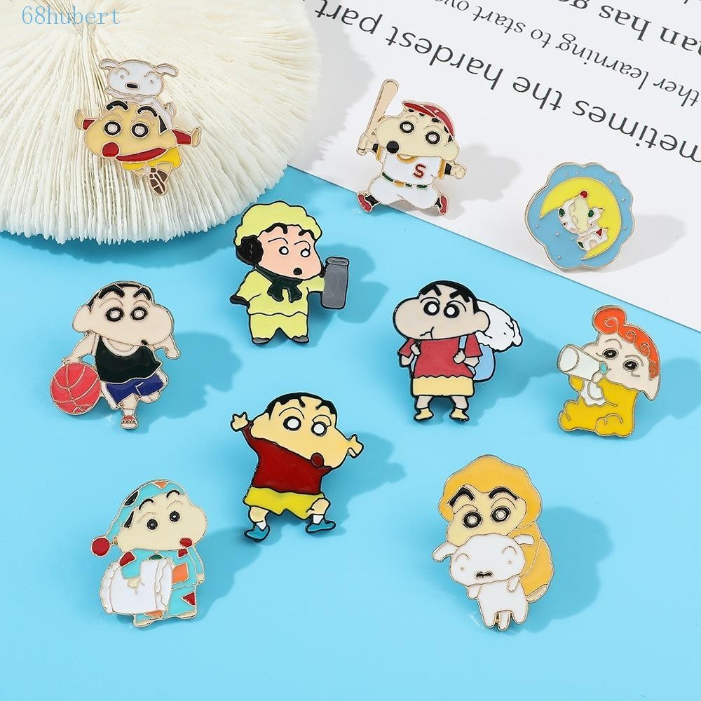 HUBERT Crayon Shin-chan Lapel Pins ป้ายพินโลหะเคลือบญี่ปุ่น สไตล์น่ารัก ...