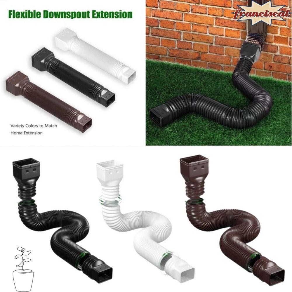 FRANCISCAL Rain Gutter Downspout Extensions, Adjustable Drain Downspout ...