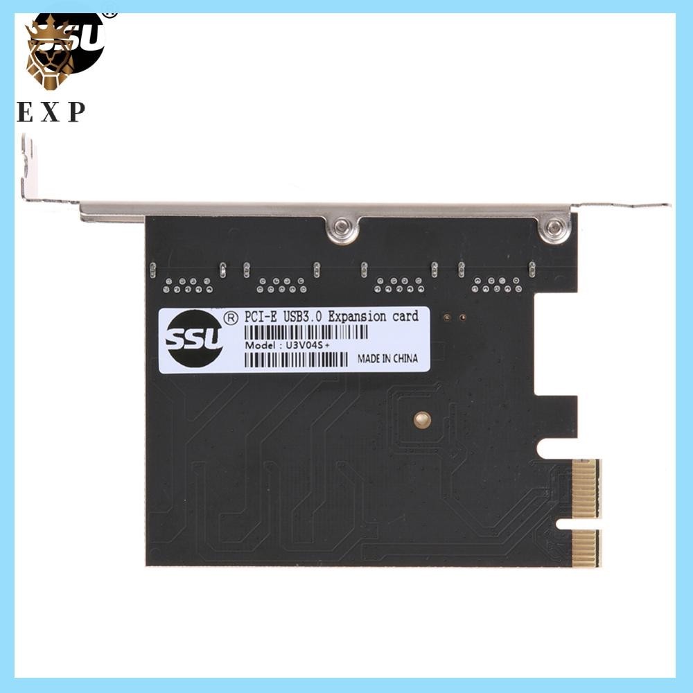 [explosion1.th] U3v04s+ 4 พอร์ต USB 3.0 PCIe การ์ดขยาย PCI Express USB ...