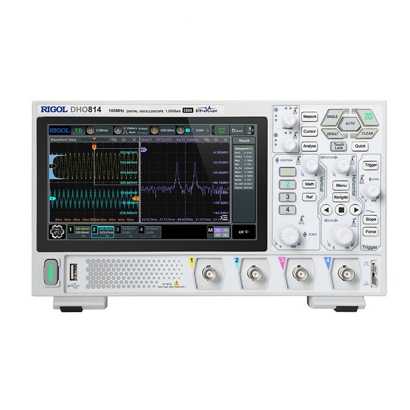 +++Rigol DHO802/DHO804/DHO812/DHO814 2/4Channel 70/100MHz Digital Oscilloscope 12 บิต 1.25GSa ...