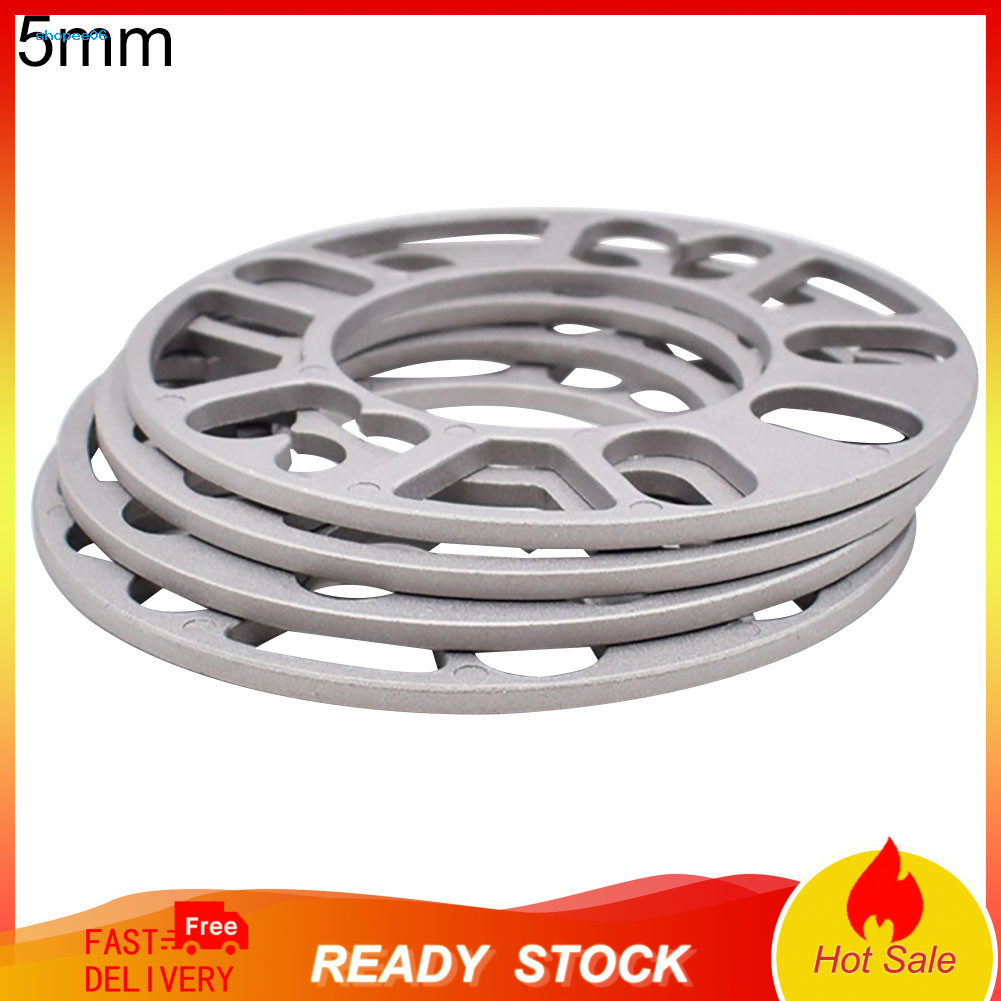 Setn 4 ชิ้น 3 มิลลิเมตร 5 มิลลิเมตร 8 มิลลิเมตร 10 มิลลิเมตรอลูมิเนียมอัลลอยด์รถล้อยาง Spacers ...