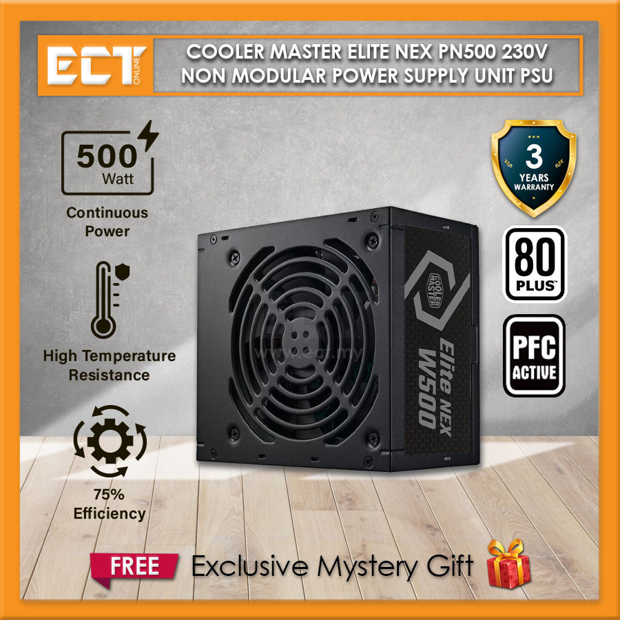 Cooler Master Elite NEX PN500 (500W) / PN600 (600W) 230V หน่วยจ่ายไฟแบบโมดูลาร์ที่ไม่ใช่ PSU ...