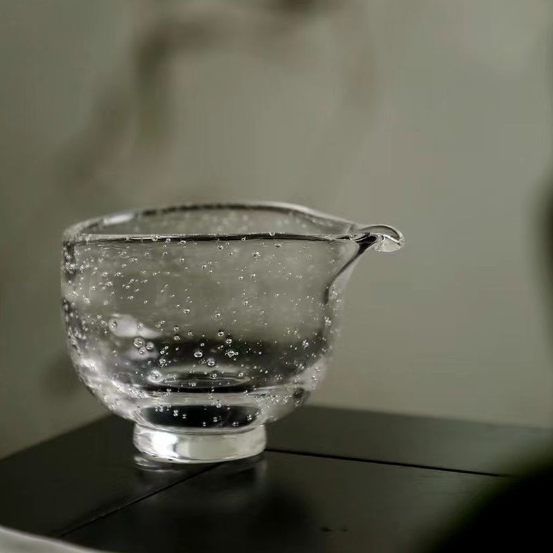 Handmade Glass Rain Fog Bubble Short Male Cup Romantic Clear All Hand ...