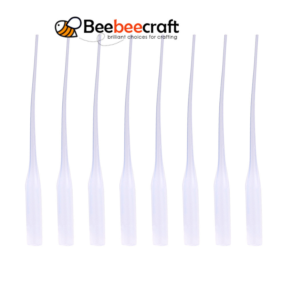 100ชิ้นทิ้งกาวพลาสติกกาวหยดสีขาว65 ~ 80x5มิลลิเมตรหลุม: 3.5มิลลิเมตร ...