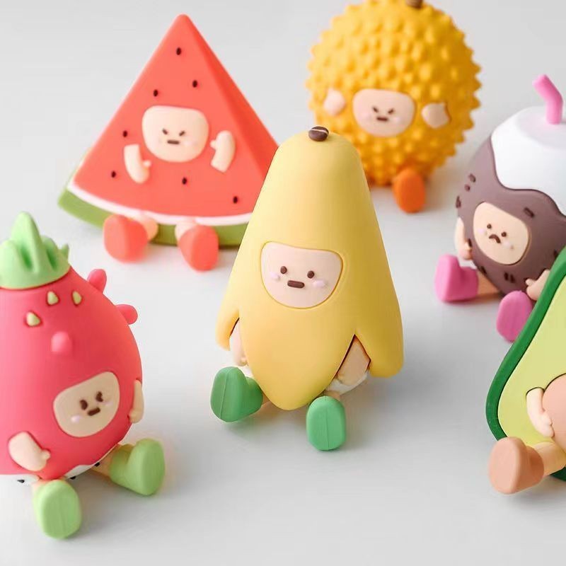 ของแท้ใหม่ Momo Fruit Man Series กล่องตาบอดสาวน่ารักแฟชั่นเล่นของเล่น ...