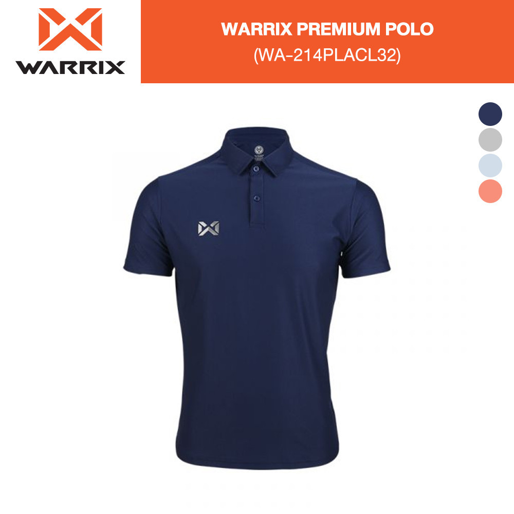 เสื้อกอล์ฟ Warrix Premium Polo ใส่ได้ทั้งหญิงและชาย (WA-214PLACL32) | Shopee Thailand