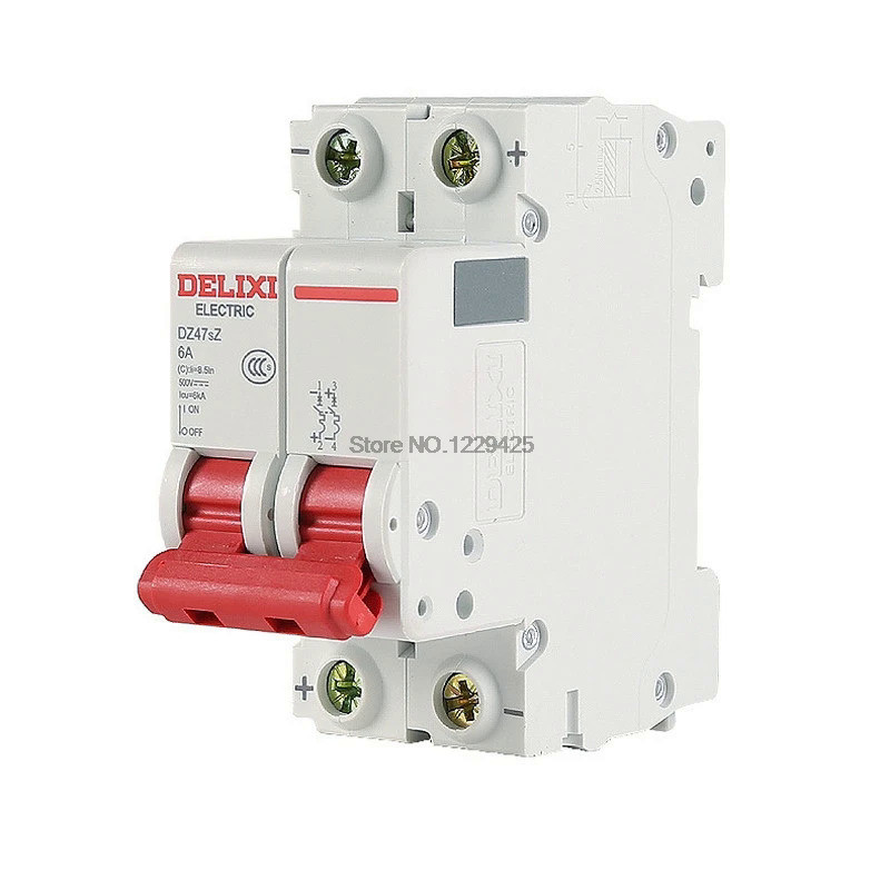 Dixi DZ47SZ Mini DC Circuit Breaker DC 500V 2P Air Switch โซลาร์เซลล์ ...