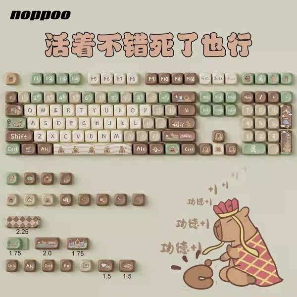 ส่วนบุคคลภาพเคลื่อนไหวทรงกลม PBT 5 Surface Sublimation Theme Keycap MOA ...