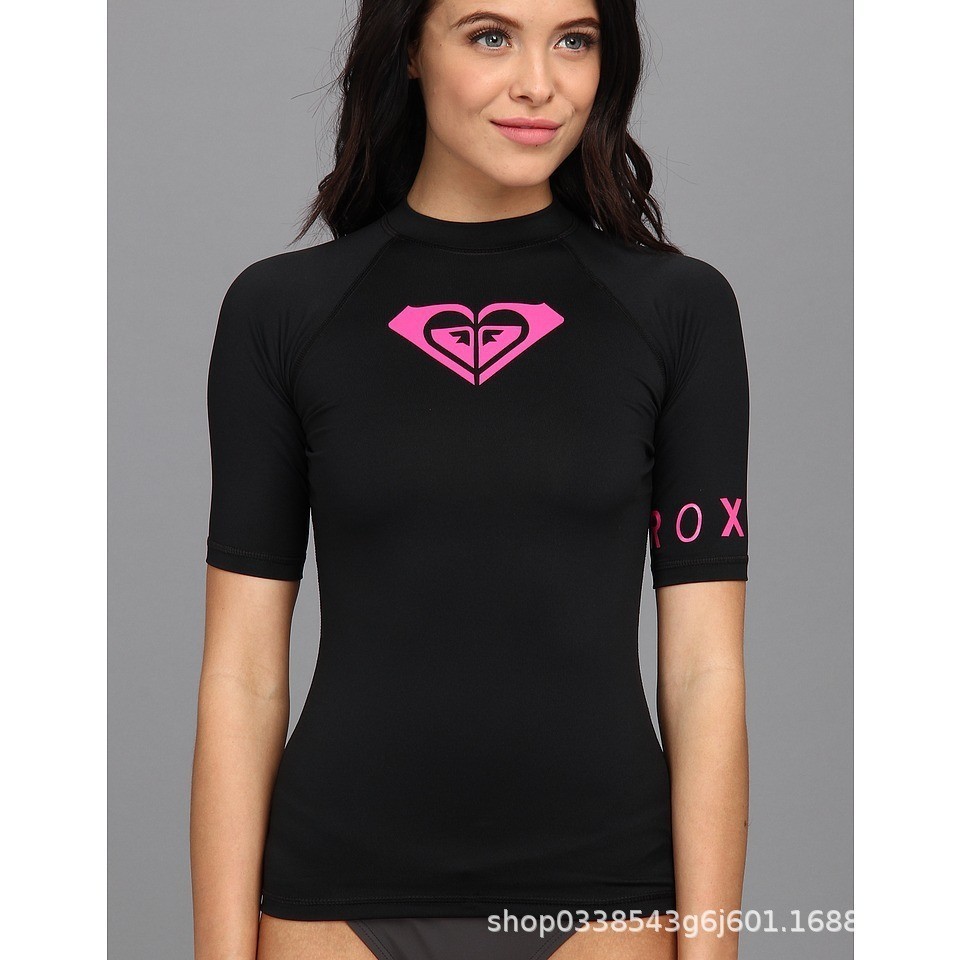 Roxy Rash Guard Surfing เสื้อชุดดําน้ําชุดว่ายน้ําผู้หญิงเสื้อผ้า ...