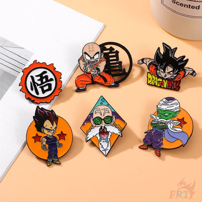 ★ เข็มกลัดดราก้อนบอล ★ 1 ชิ้น Son Goku / Master Roshi / Piccolo ...
