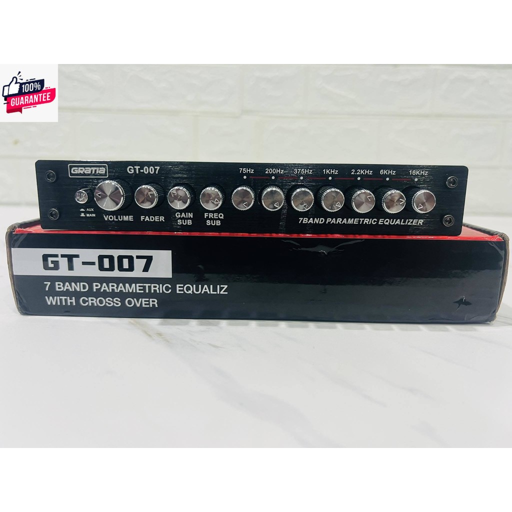 ปรีแอมป์ กราเทีย GRATIA รุ่น GT-007 ปรี 7 BAND Max out put 11V RMS ปรีปรัเสียง ซัแยก คุณภาพดี ...