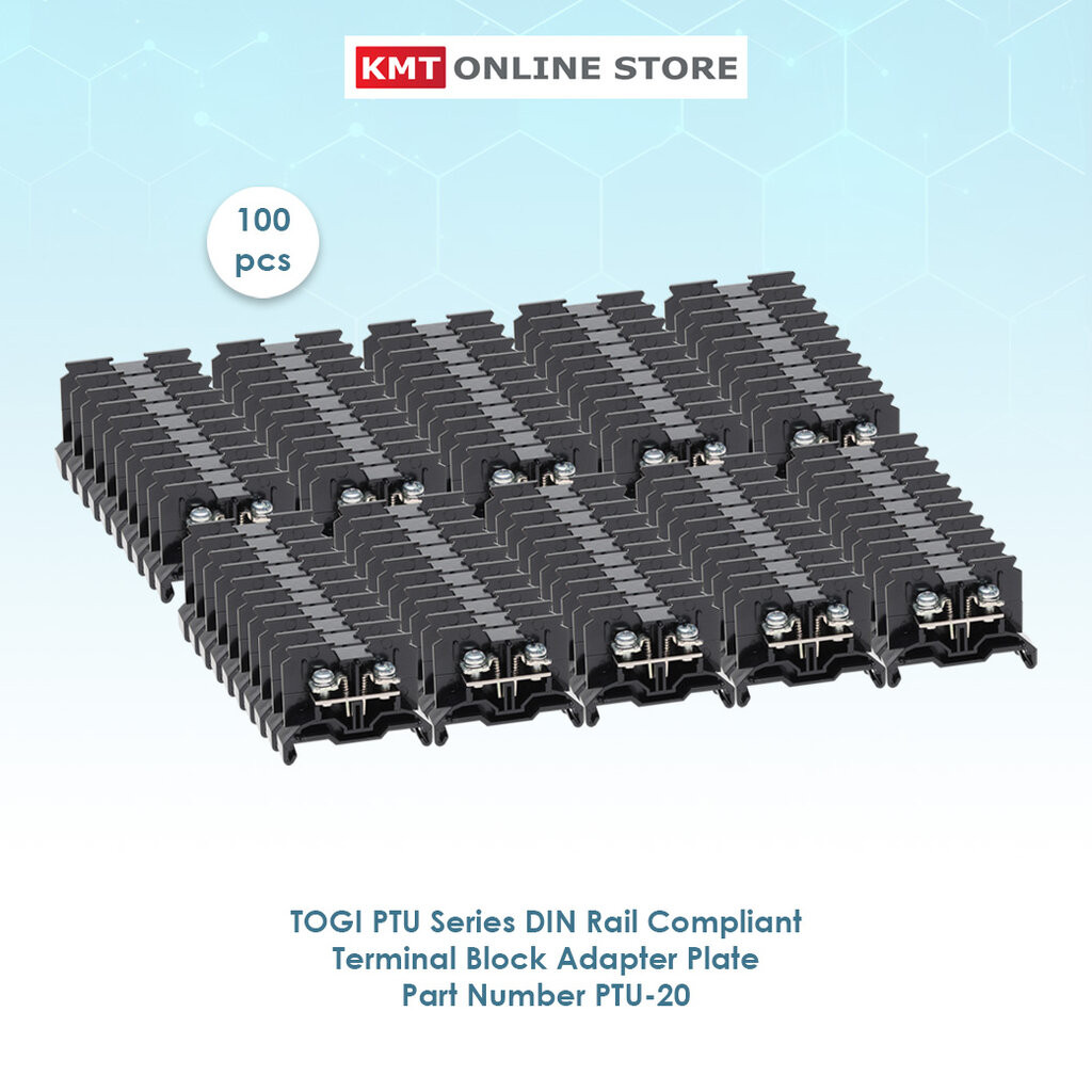 TOGI PTU Series Terminal Block 800V เทอมินอลบล็อคแพ็ค 100 ตัว | Shopee ...