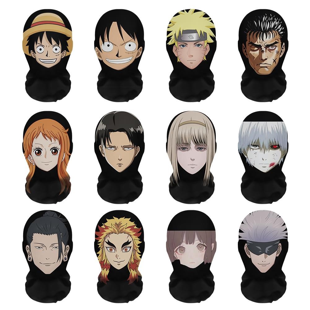 Animation Full Face Mask Balaclava หมวกตาข่ายการ์ตูนหมวกจะไม่ปิดกั้น ...