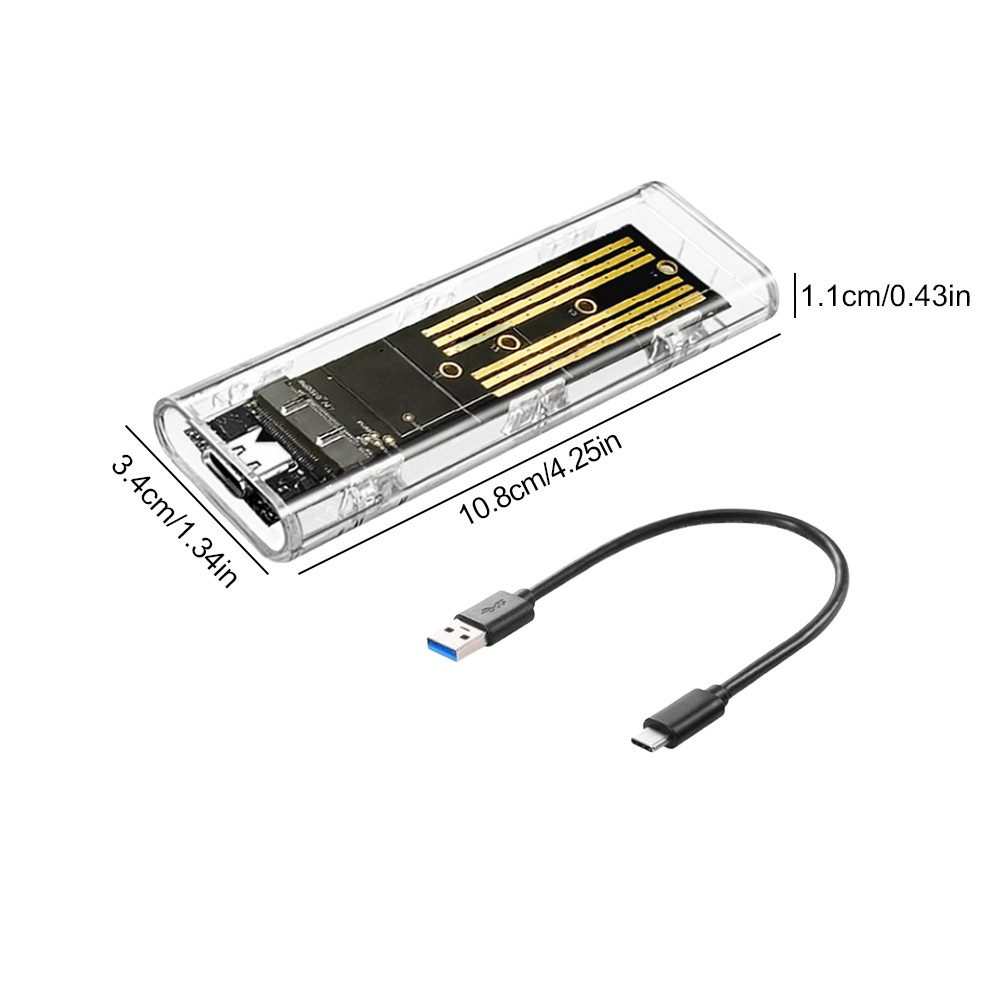 M.2 NGFF SATA Type C USB 3.1 อะแดปเตอร์ SSD ภายนอก 10Gbps สําหรับ 2230 ...