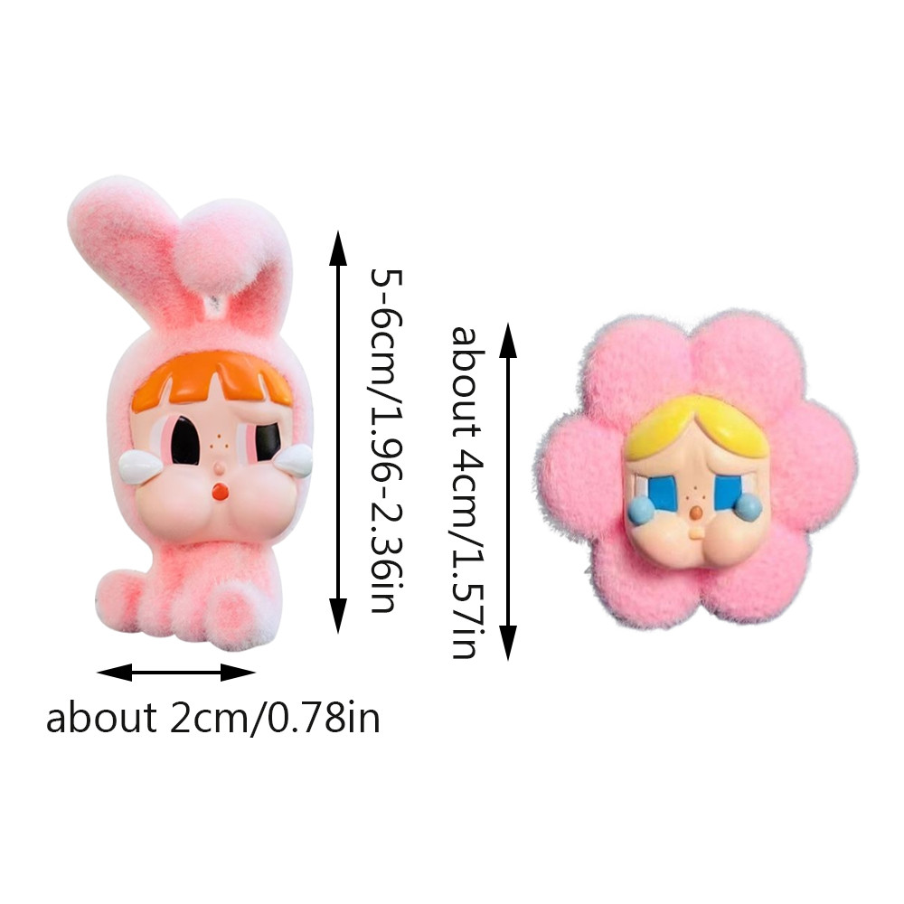 Crybaby POPMART KIMMON Mini Plush น่ารัก Grain Desktop รถตกแต่งภายใน ...