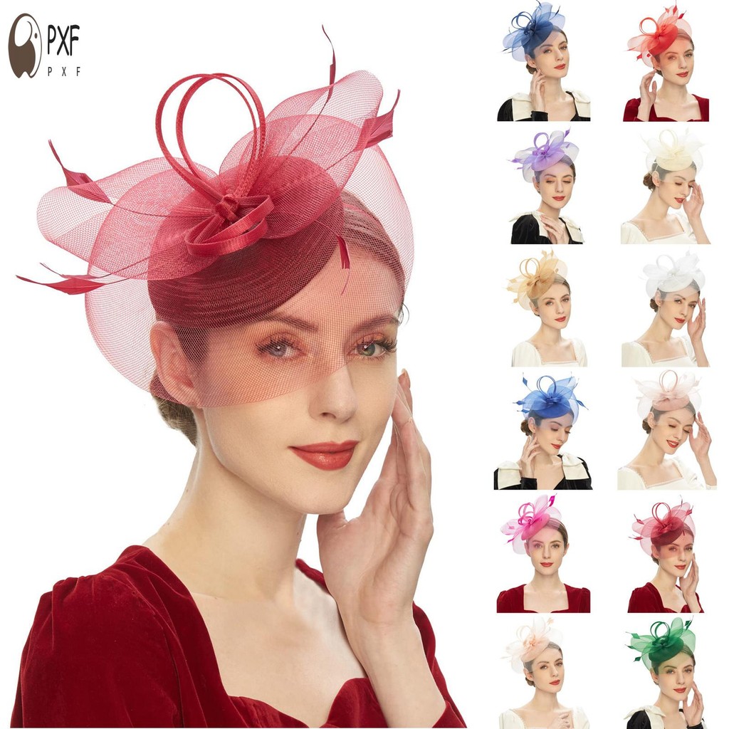 ค็อกเทลงานแต่งงาน Feather Fascinators ประณีต Fine Workmanship ที่คาดผม ...