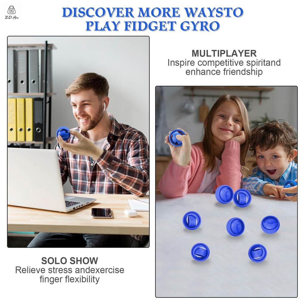 Fidget Gyroscope ของเล่นนิ้วมือ Infinite Flip ความวิตกกังวลของเล่น ...