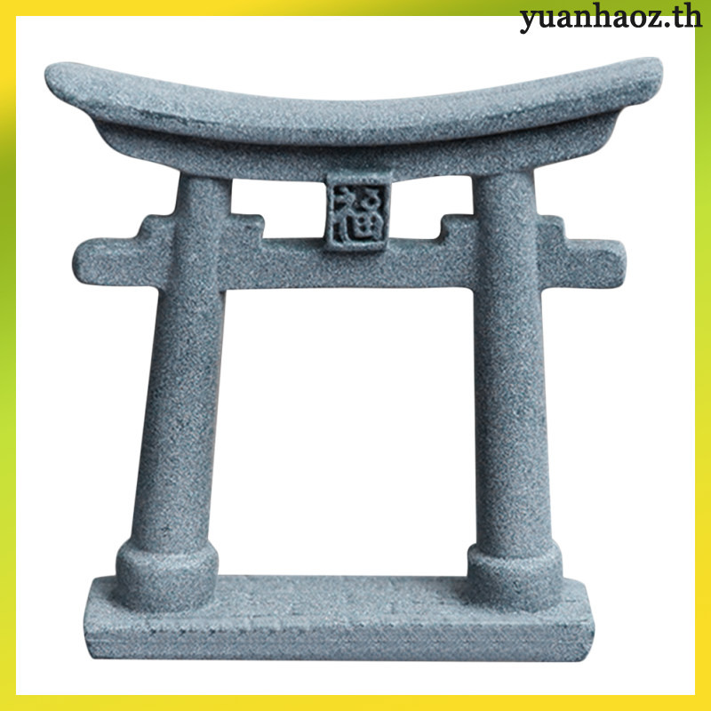 อุปกรณ์ตู้ปลา Mini Torii Fox Figurine รูปปั้นประตูขนาดเล็กเครื่องประดับ ...