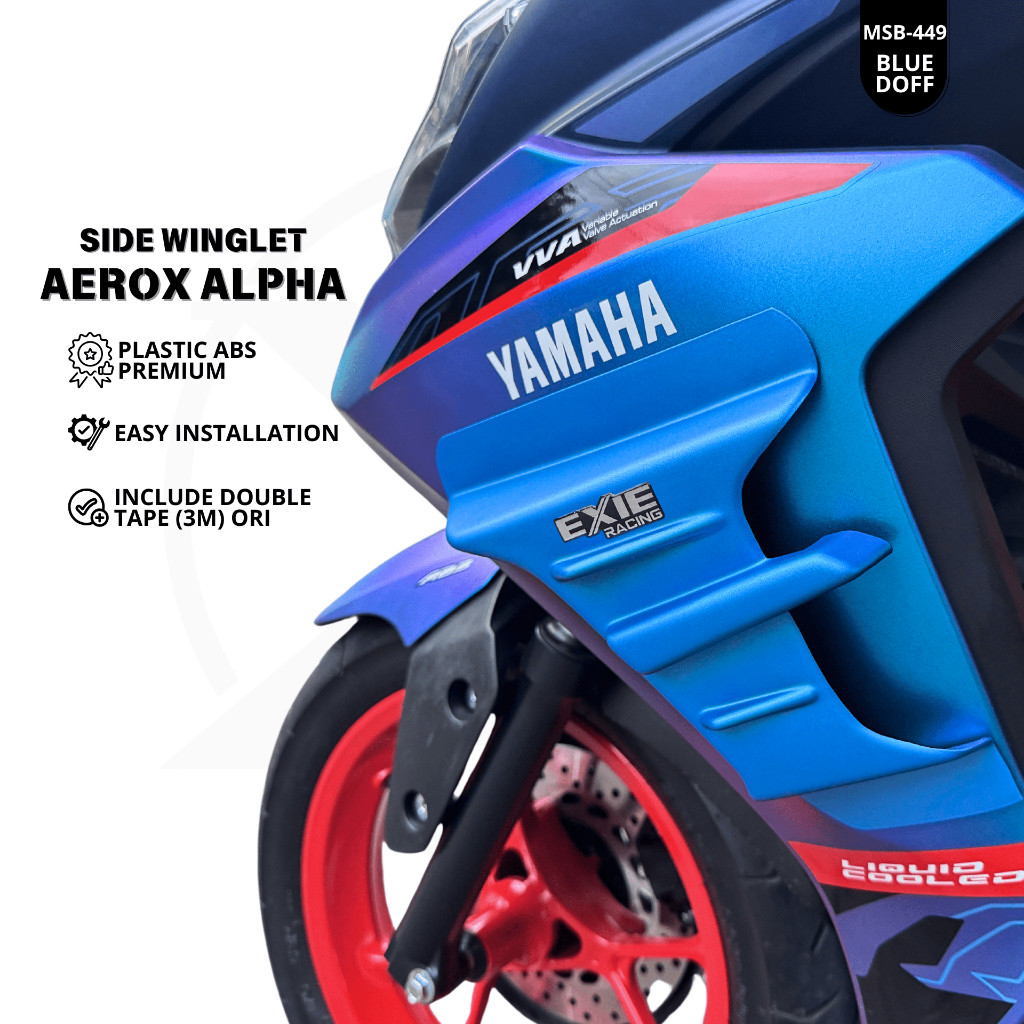 Aerox Alpha Turbo Side Winglet - Aerox Wing Side Body Cover ใหม่ Exie ...