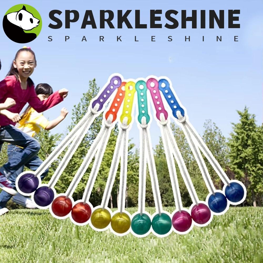 SPARKLESHINE 6 ชิ้น Click Clack Ball, ตลกไม่มีของเล่นลูกบอลชนแสง ...