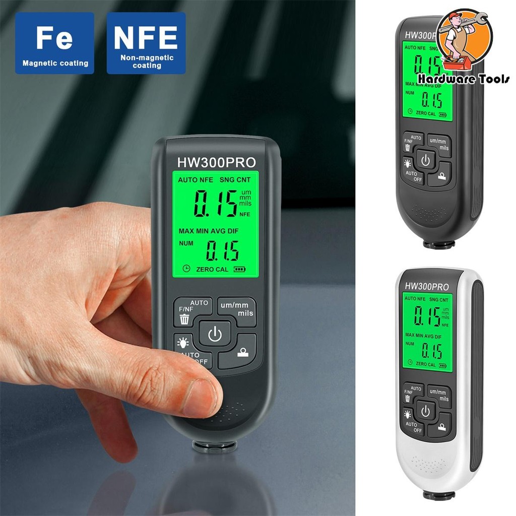 เครื่องวัดความหนาสีเครื่องวัด Fe/NFe Probe เคลือบเครื่องวัดความหนา ...