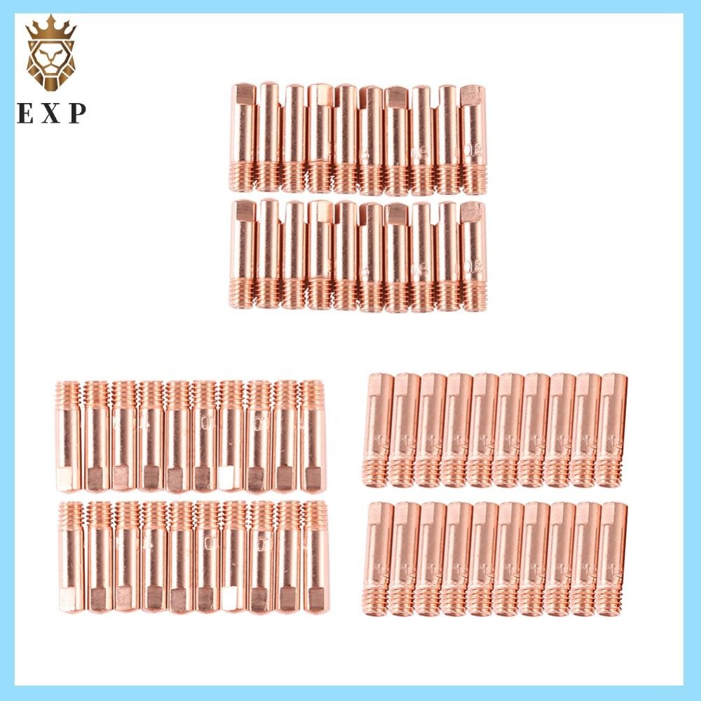 [explosion1.th] 20 ชิ้น/เซ็ต MIG เชื่อมหัวฉีด Contact Tips แก๊ส Diffuser Connector Holder ...