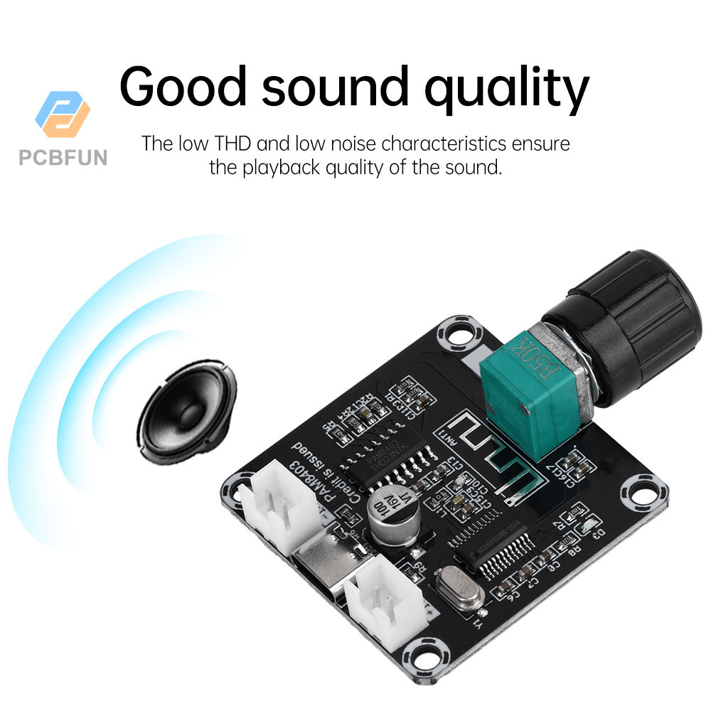 Pcbfun DC5V XH-A159 Mini PAM8403 Bt เครื่องขยายเสียงดิจิตอลโมดูล 5 W ...