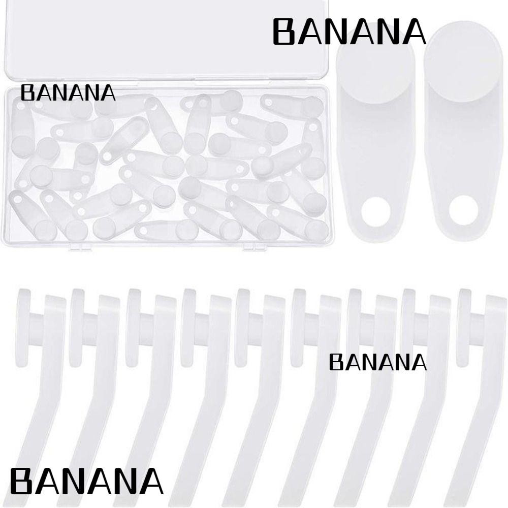 Banana1 Traverse Rod Slides, สีขาวพลาสติกสไลด์ผ้าม่านเปลี่ยน, Traverse ...