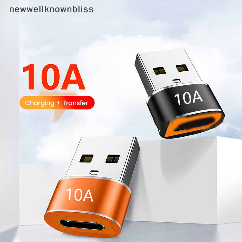 Newwellknownbliss USB To Type-c Female To Male Charger PD Data Cable 10A คอมพิวเตอร์โทรศัพท์ ...