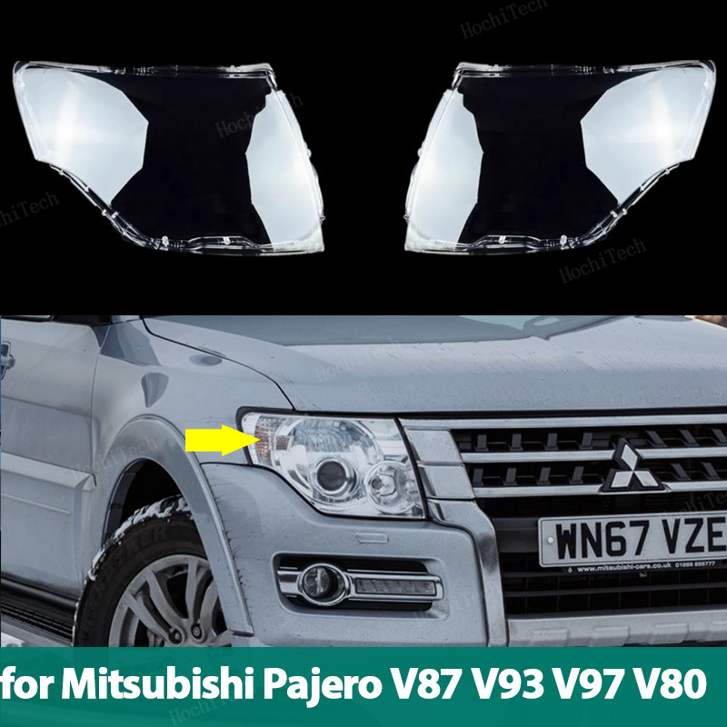 ไฟหน้าป้องกันกระจกไฟหน้าโปร่งใสสําหรับ Mitsubishi Pajero V87 V93 V97 V80 NS NT NW NX Exceed 2007 ...