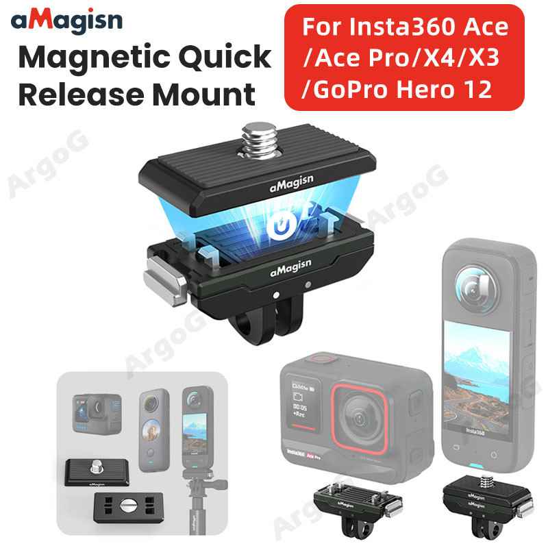 Amagisn Quick Release Mount สําหรับ Insta360 Ace Pro 2 / X4 อลูมิเนียมอ ...