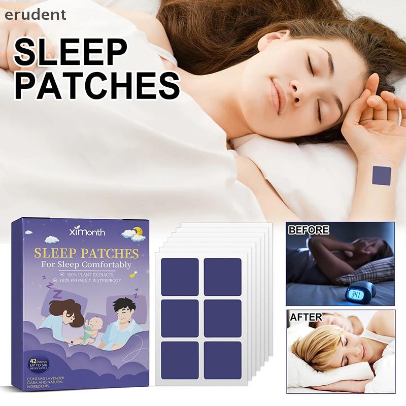 Erudent 42pcs Sleep Patch บรรเทาร่างกายความเครียด Late Night Fatigue ...