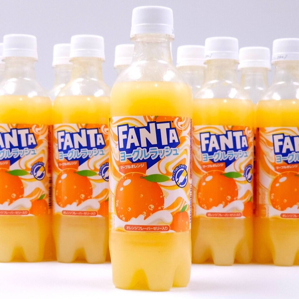 น้ำผลไม้อัดลม แฟนต้า Fanta รส Yogurt orange 350 ml | Shopee Thailand