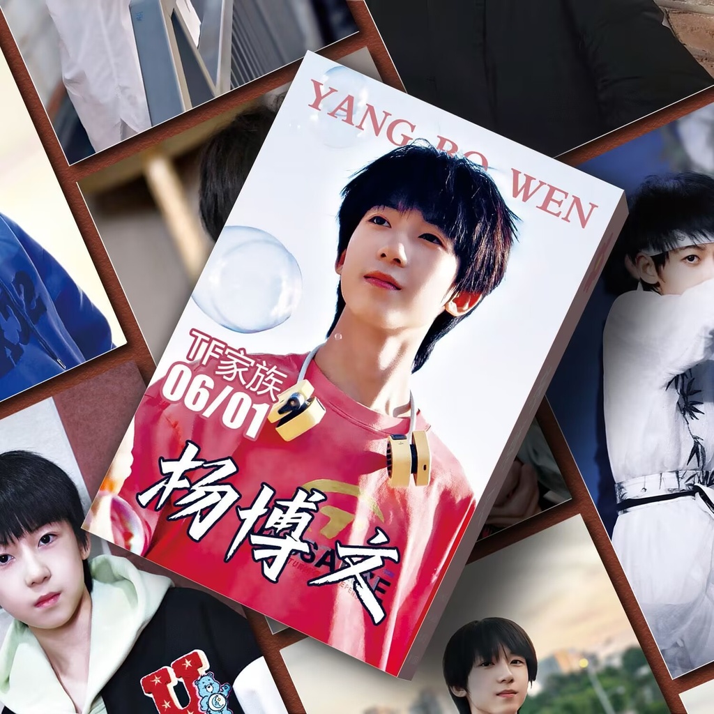 50-55 ชิ้น TF Family รุ่นที่ 4 Chen Yiheng โฮโลแกรมเลเซอร์การ์ด Lomo ...
