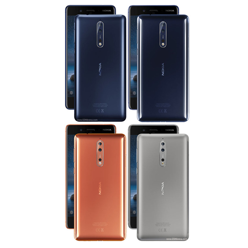 Nokia 8 4GB 64GB สมาร์ทโฟน Qualcomm Snapdragon 835ความจุแบตเตอรี่3090mah 13MP ใช้โทรศัพท์มือถือ ...