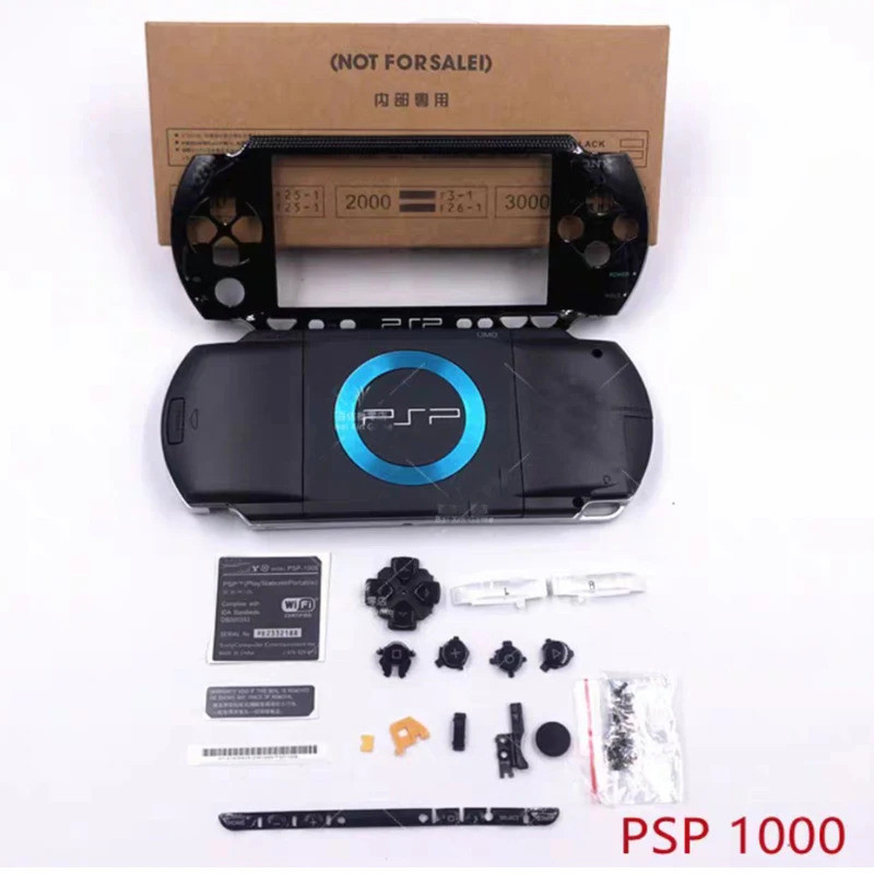 เปลี่ยนเปลือกสีดําสําหรับ PSP1000 PSP 1000 1006 เกมคอนโซล Full Housing ...