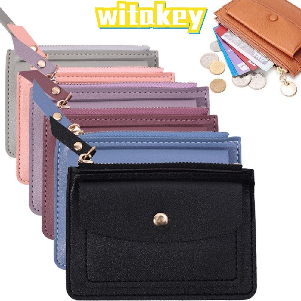 WITAKEY กระเป๋าใส่เหรียญและบัตรเครดิต สไตล์หนัง PU สำหรับ 여성 | Shopee Thailand