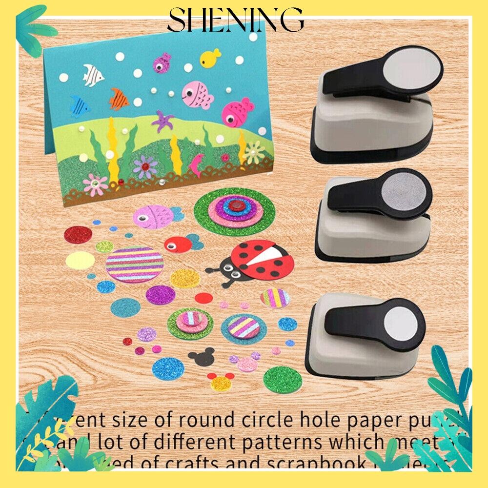SHENING Hole Puncher, Circular Hole Shape หลายขนาด Circular Embosser ...