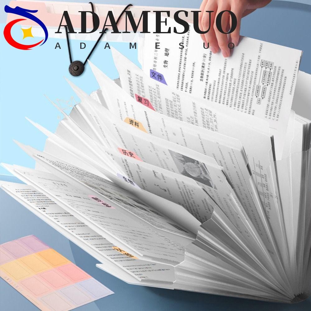 ADAMESUO A4 กระเป๋าออร์แกน, ที่เก็บแฟ้มโฟลเดอร์ขยายโฟลเดอร์ A4 โฟลเดอร์แฟ้ม, นักเรียนกันน้ําหมี ...