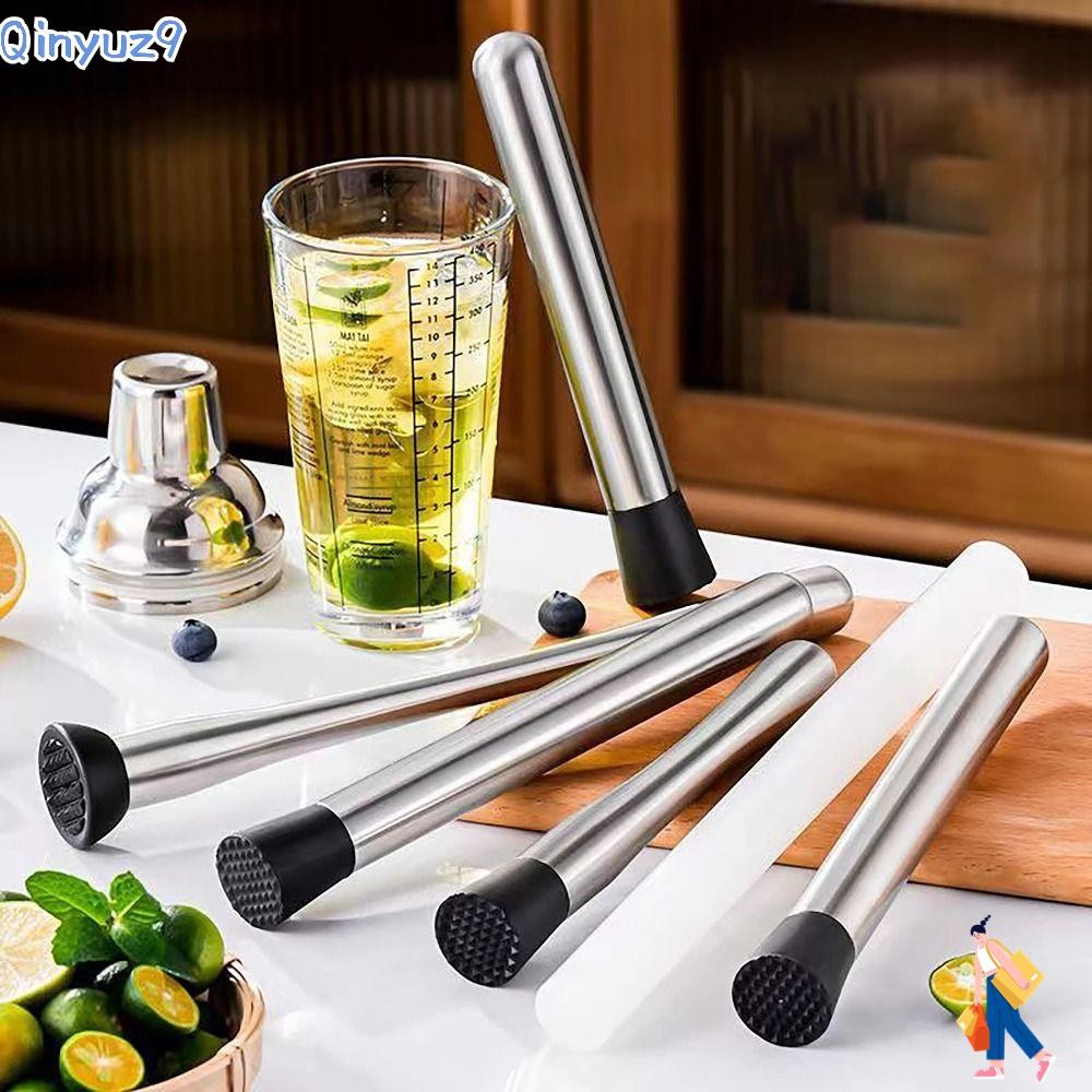 QINYUZ9 มะนาวค้อนกด, Mash Juice Stick Bar เครื่องมือน้ําแข็งค็อกเทลบด ...