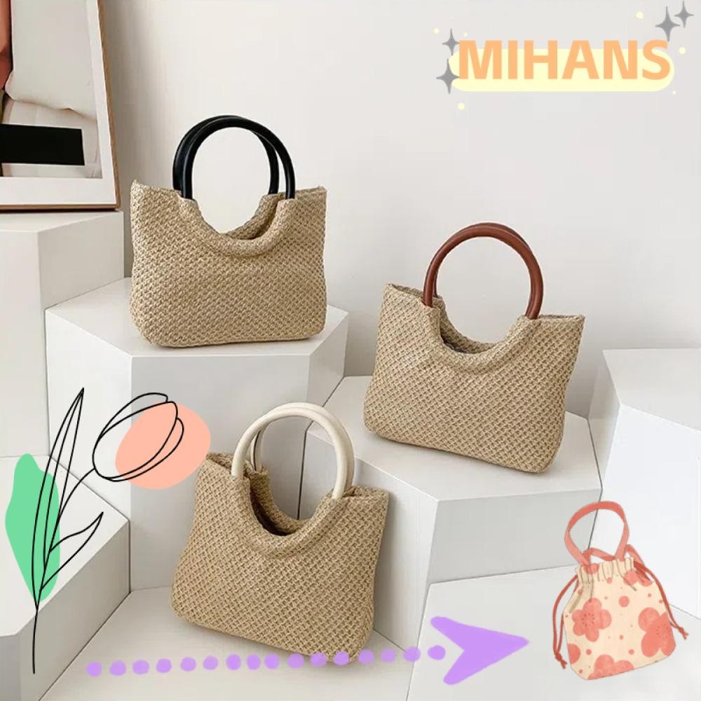 กระเป๋า tote MIH ด้าม PU น้ำหนักเบา สำหรับช้อปปิ้งและใช้งานประจำวัน | Shopee Thailand