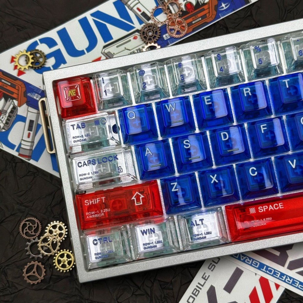 Gundam Keycaps โปรไฟล์เชอร์รี่ 140 คีย์คุณภาพสูง PC UV กระบวนการ ...