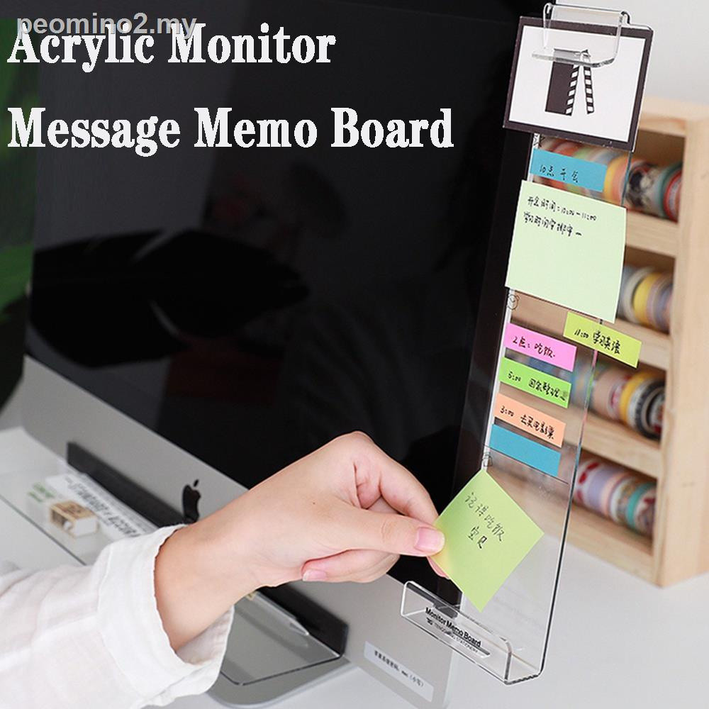 [cod] Creative Acrylic Monitor ข้อความ Memo Board อะคริลิค Sticky Note ...