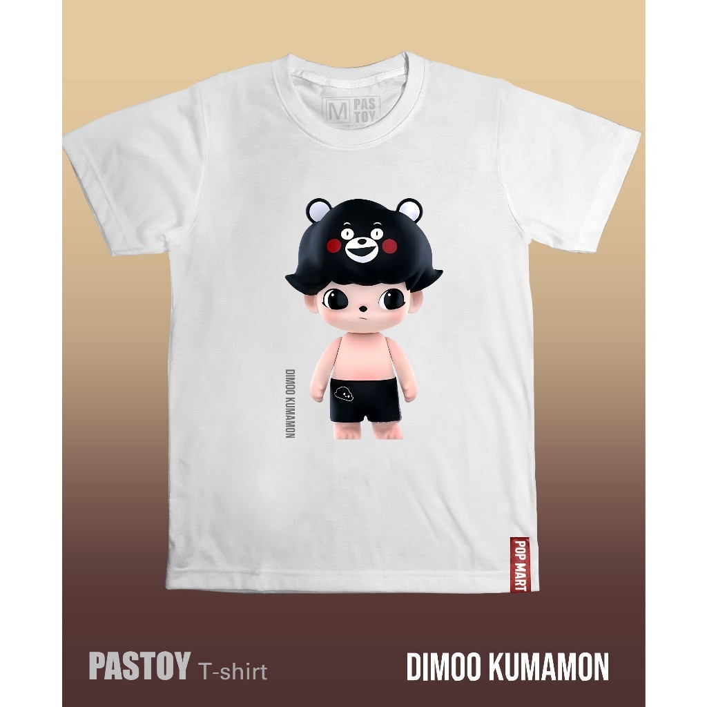 S-5XL เสื้อยืด พิมพ์ลาย Dimoo Kumamon ผ้าบาง นุ่ม ใส่สบาย Size S M L สี ...