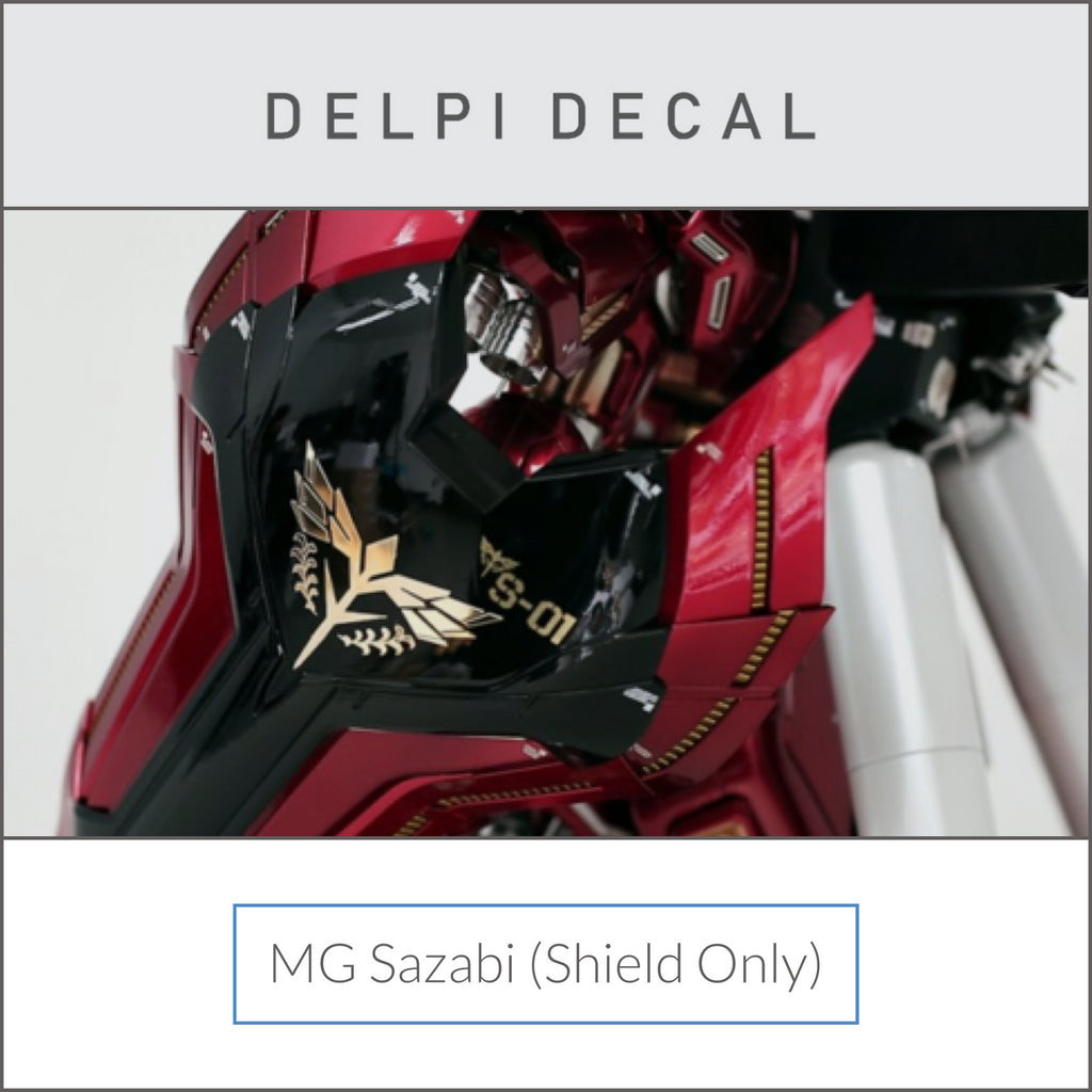 Delpi Metal Sticker (สติกเกอร์โลหะ) MG Sazabi Ver.Ka (Shield Only ...