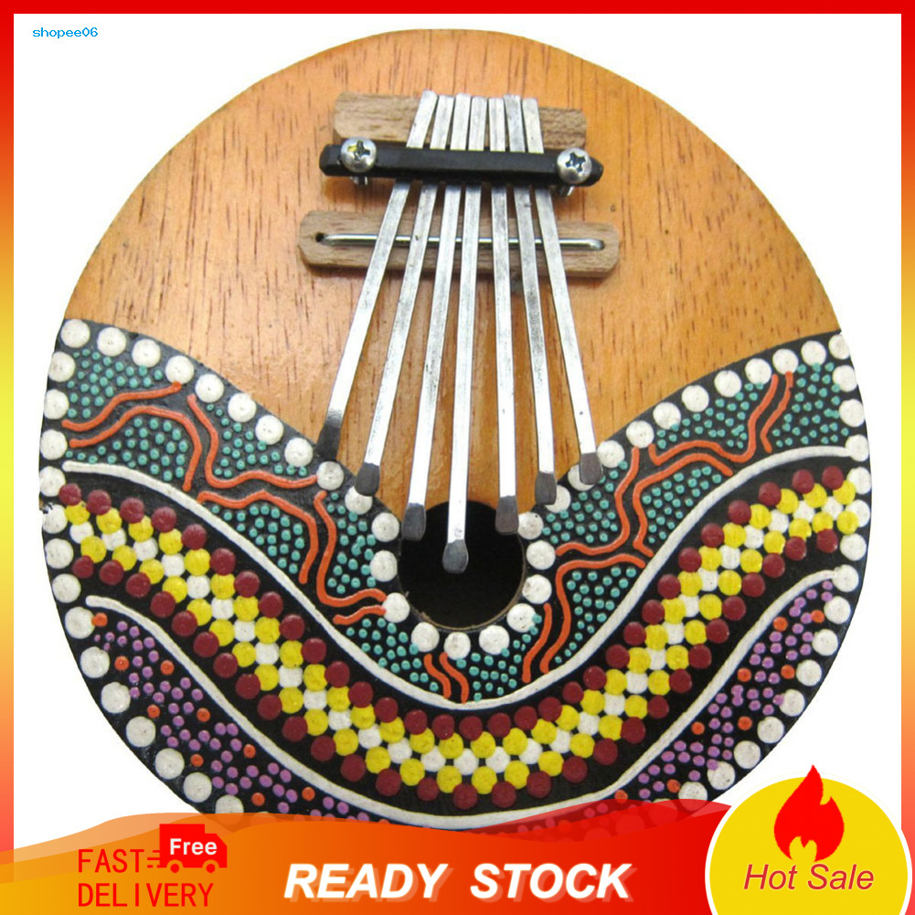 Setn 7 Key Kalimba สีสันทาสีกะลามะพร้าว Thumb เปียโนเครื่องดนตรี | Shopee Thailand