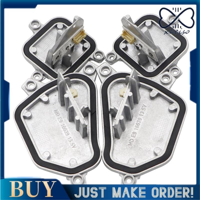 โมดูล LED รถยนต์ 4 ชิ้น DRL ไฟหน้าสําหรับวิ่งกลางวัน 63117428791 ...