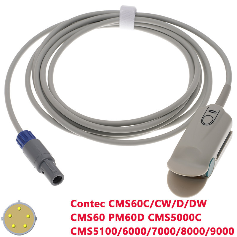 เข้ากันได้กับเซ็นเซอร์ Spo2 ของ Contec CMS60C/CW/D/DW CMS60 PM60D ...